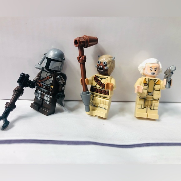 Lego | Toys | Lego Star Wars Lot Of 3 Mandalorian Din Djarin Silver ...